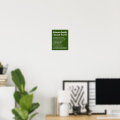 Family's House Rules Dark Green and White Template Poster | Zazzle