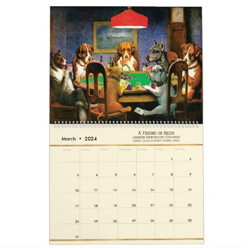 Famous Art Masterpieces of all Time Large Calendar | Zazzle