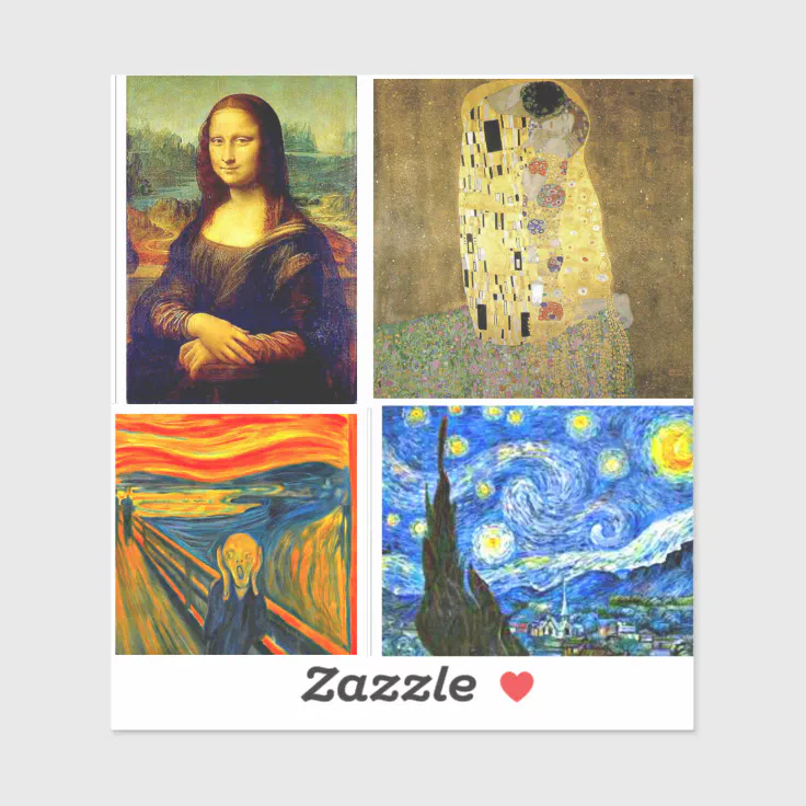 Famous Art Paintings Sticker | Zazzle