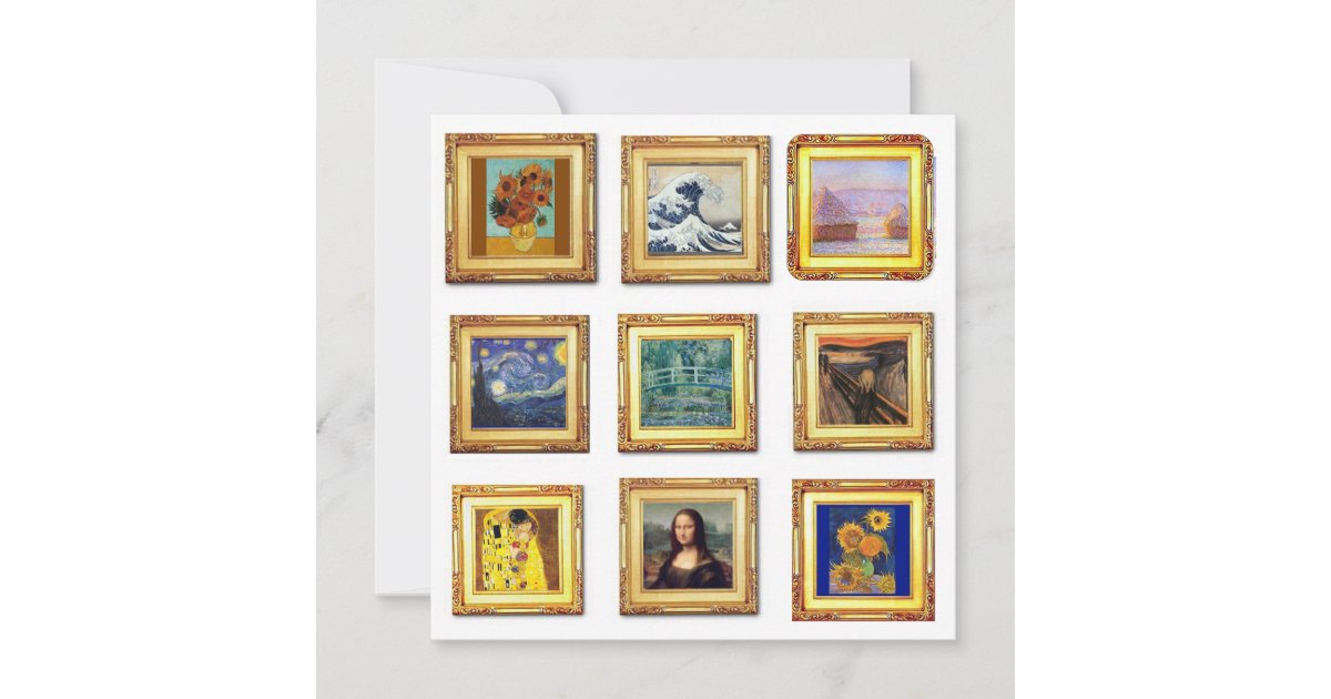 Famous Artwork Card | Zazzle
