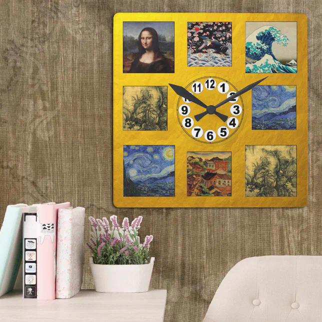 Famous Painting Art Clock /Van Gogh, da Vinci | Zazzle