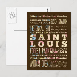 Famous Places of Saint Louis, Missouri. Postcard | Zazzle