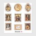 Famous Renaissance Art Framed Set Pack Sticker | Zazzle