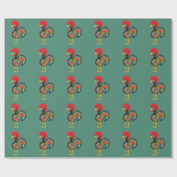 Famous Rooster of Barcelos Portugal Nr. 07 Wrapping Paper | Zazzle
