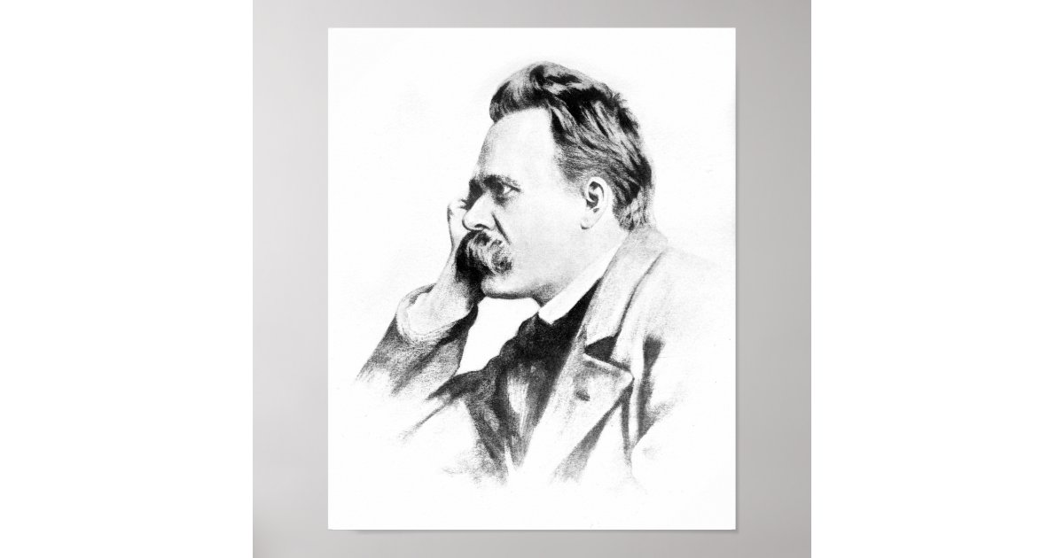 famous thinker: Friedrich Nietzsche Poster | Zazzle