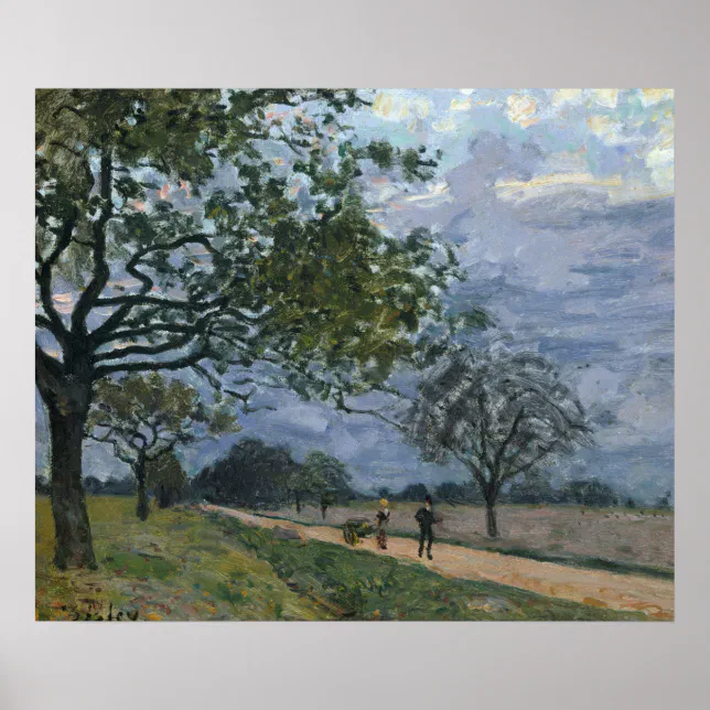 Famous Visual Arts Alfred Sisley the Road from Ver Poster | Zazzle