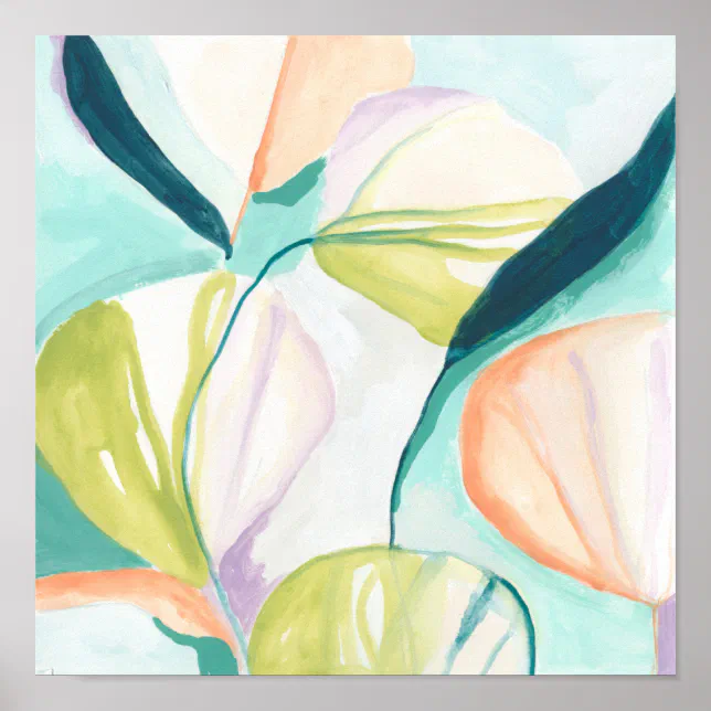 Fan Flowers IV Poster | Zazzle