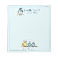 Fanciful Birds On A Limb Name Personalized Notepad | Zazzle