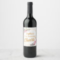 Fancy 21st Birthday Wine Labels - Cherry Blossom | Zazzle