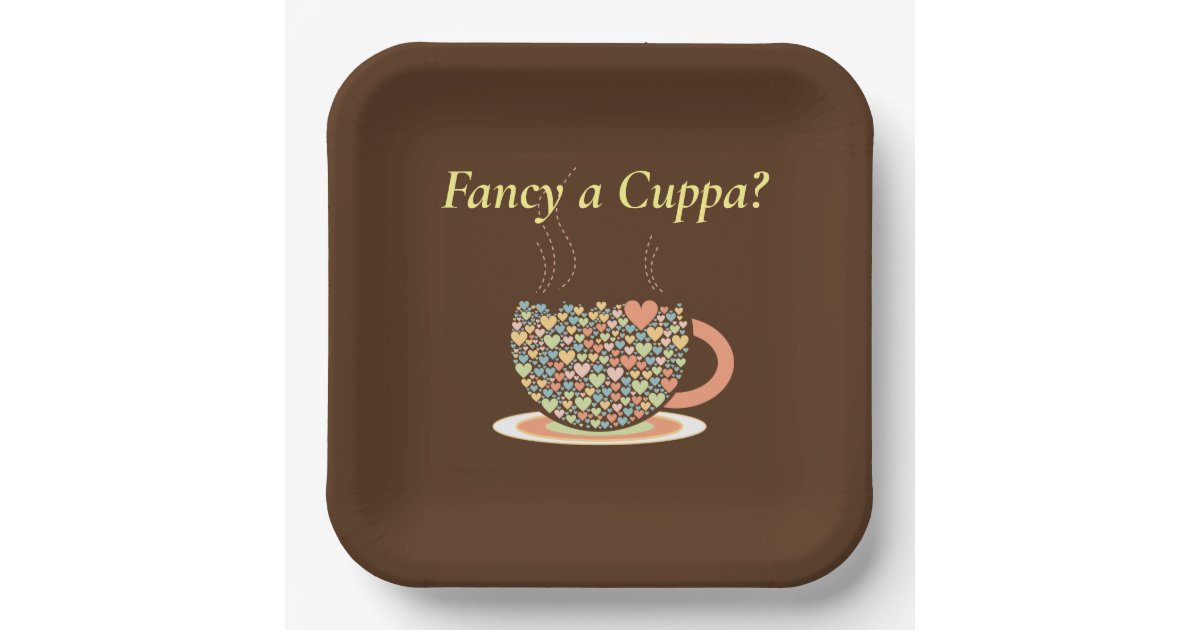 Fancy a Cuppa? Tea, that is. Paper Plates | Zazzle
