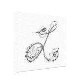Fancy Alphabet Letter L Canvas Print | Zazzle