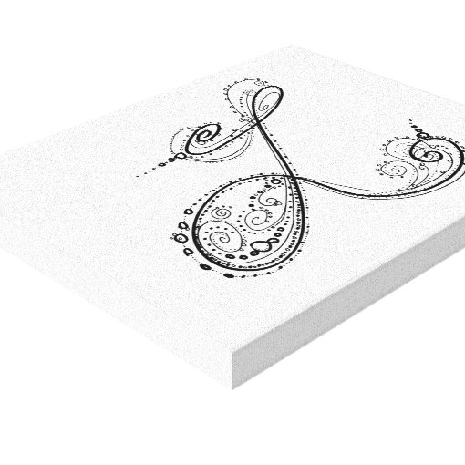 Fancy Alphabet Letter L Canvas Print | Zazzle