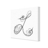 Fancy Alphabet Letter L Canvas Print | Zazzle