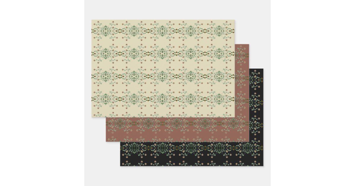 Fancy and Elegant Flat Wrapping Paper Sheets | Zazzle