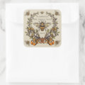 Fancy Bee Honey Label Personalize | Zazzle