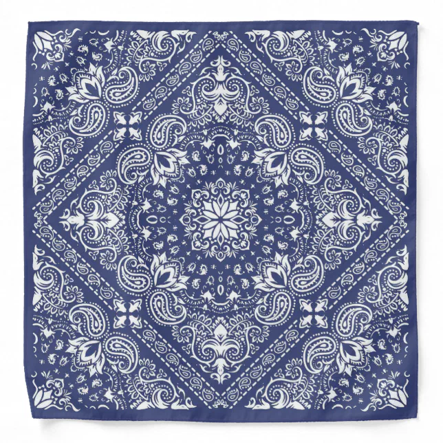 Fancy Blue Bandana | Zazzle