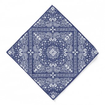Fancy Blue Bandana | Zazzle
