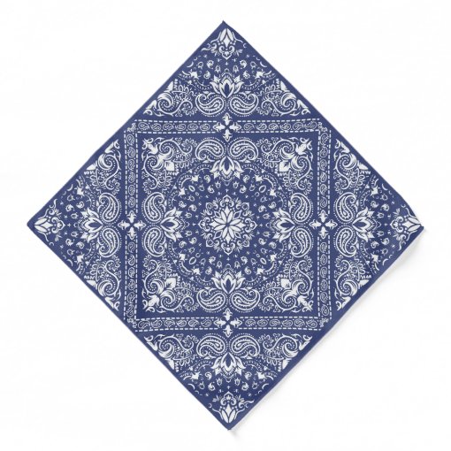 Fancy Blue Bandana | Zazzle