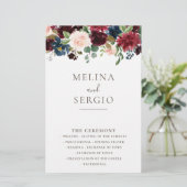 Fancy Classic Flowers Wedding program | Zazzle