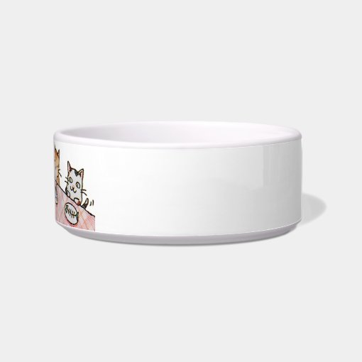 Fancy Dinner Feast Ceramic Pet Cat Bowl | Zazzle