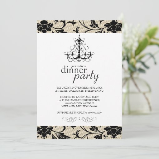 Fancy Dinner Party Invitations | Zazzle
