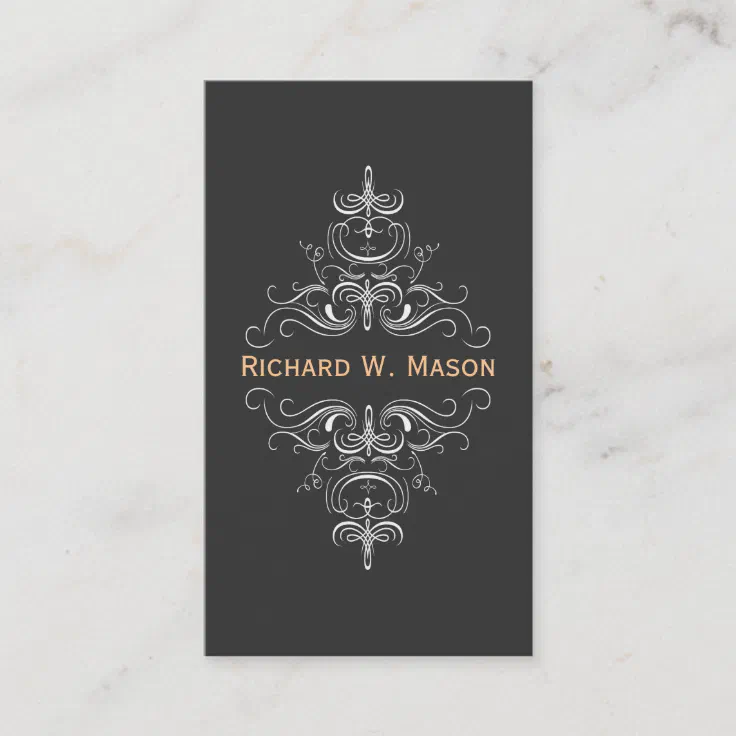 Fancy Elements Business Card | Zazzle