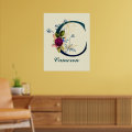 Fancy Floral Letter 'C' Poster | Zazzle