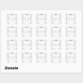 Fancy Florals Graduation Square Sticker | Zazzle