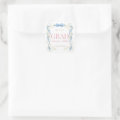 Fancy Florals Graduation Square Sticker | Zazzle
