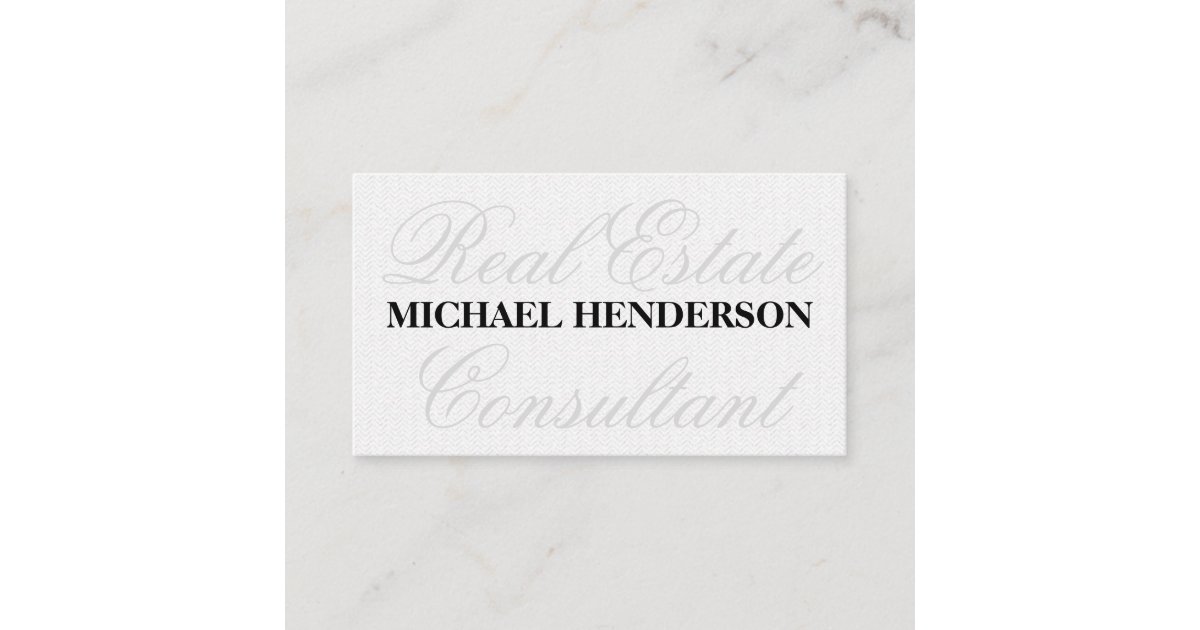 Fancy Font Wavy Business Card | Zazzle