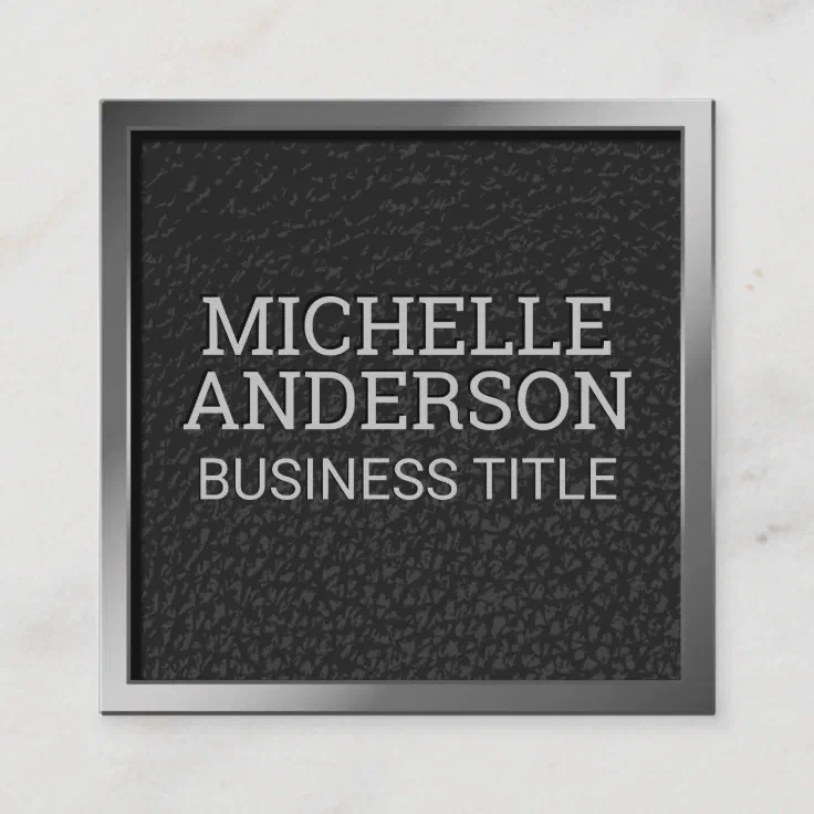 Fancy Gold Metallic Border | Metal Background Loyalty Card | Zazzle