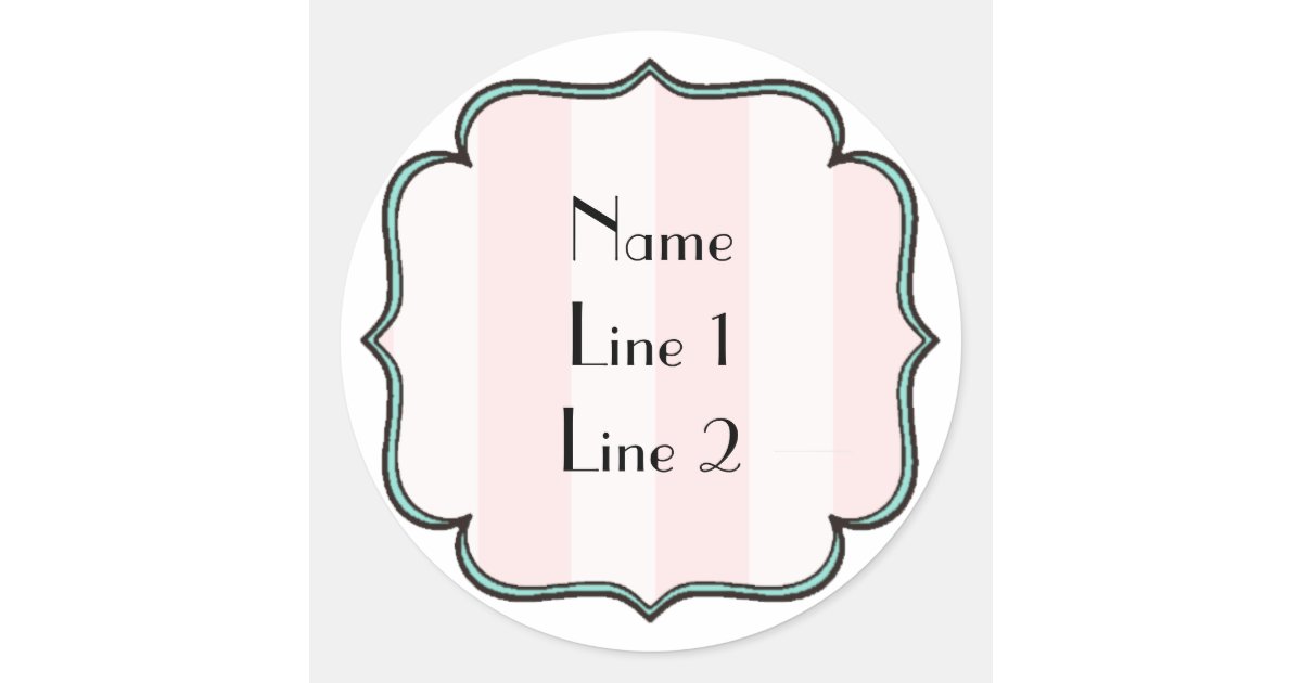 Fancy Label Sticker | Zazzle