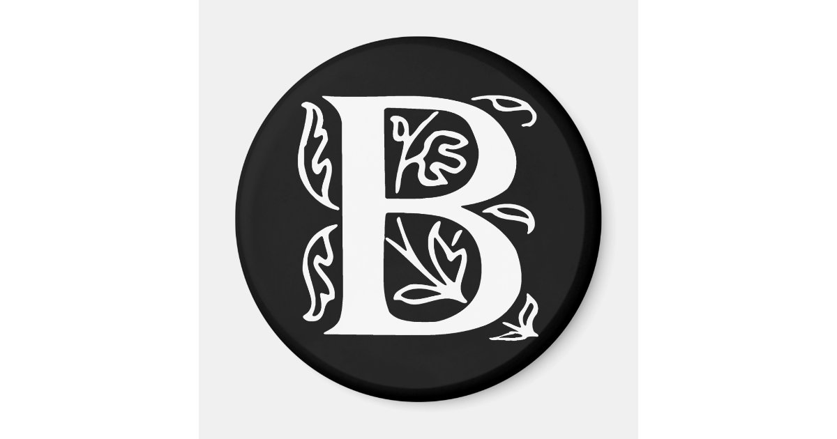 Fancy Letter B Magnet | Zazzle