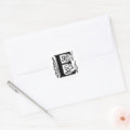 Fancy Letter E Classic Round Sticker | Zazzle