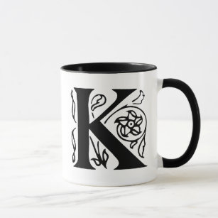 Letter K Coffee & Travel Mugs | Zazzle