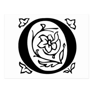 Fancy Letter O Postcards - No Minimum Quantity | Zazzle