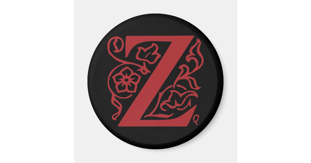 Fancy Letter Z Magnet | Zazzle
