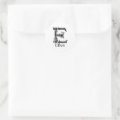 Fancy Monogram: Ellen Classic Round Sticker | Zazzle
