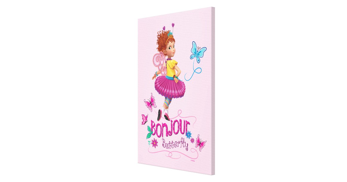 Fancy Nancy | Bonjour Butterfly Canvas Print | Zazzle