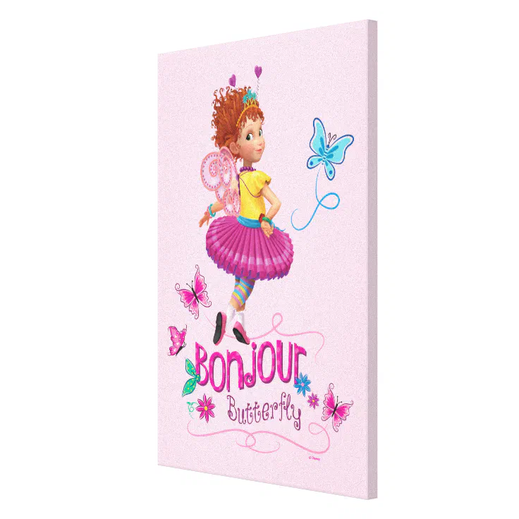 Fancy Nancy | Bonjour Butterfly Canvas Print | Zazzle