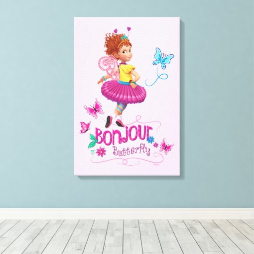 Fancy Nancy | Bonjour Butterfly Canvas Print | Zazzle