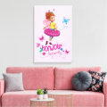 Fancy Nancy | Bonjour Butterfly Canvas Print | Zazzle