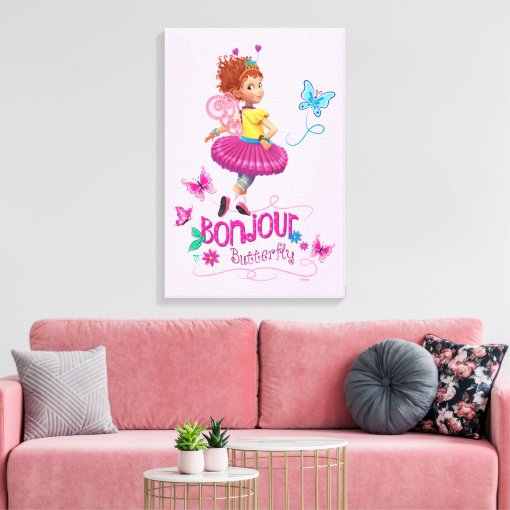 Fancy Nancy | Bonjour Butterfly Canvas Print | Zazzle