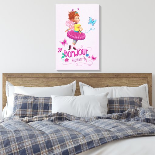 Fancy Nancy | Bonjour Butterfly Canvas Print | Zazzle