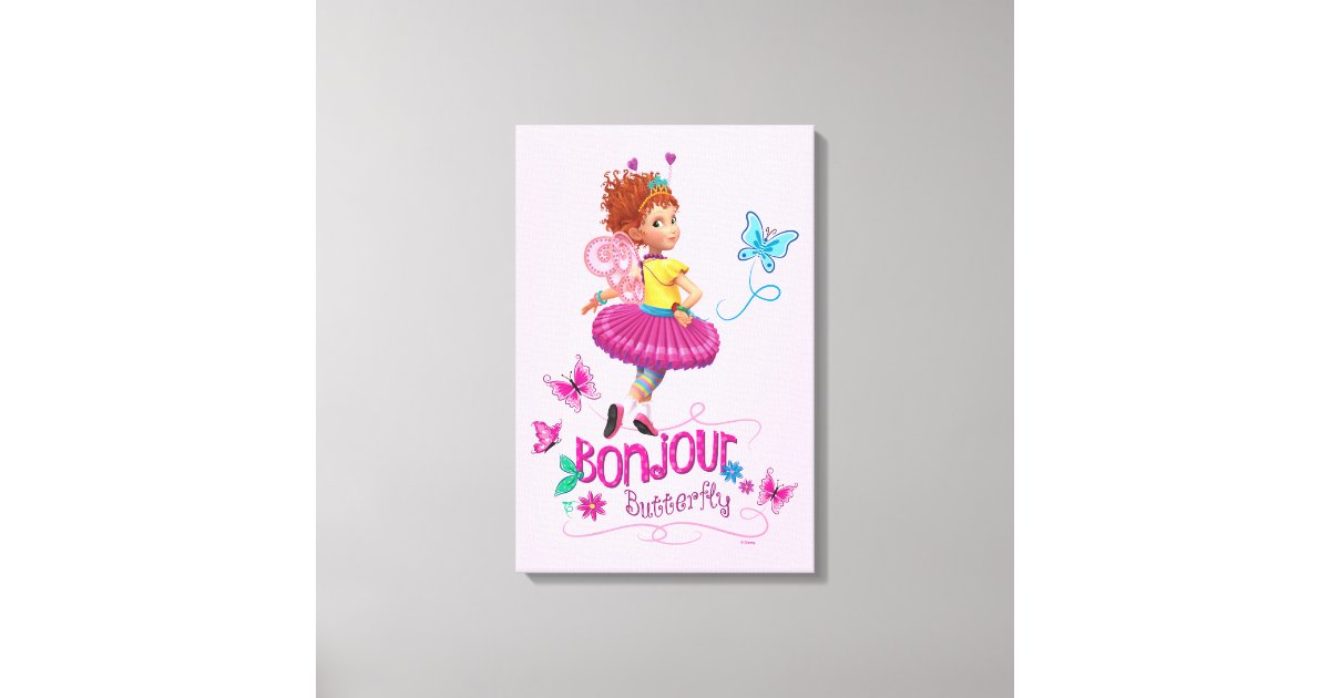 Fancy Nancy | Bonjour Butterfly Canvas Print | Zazzle