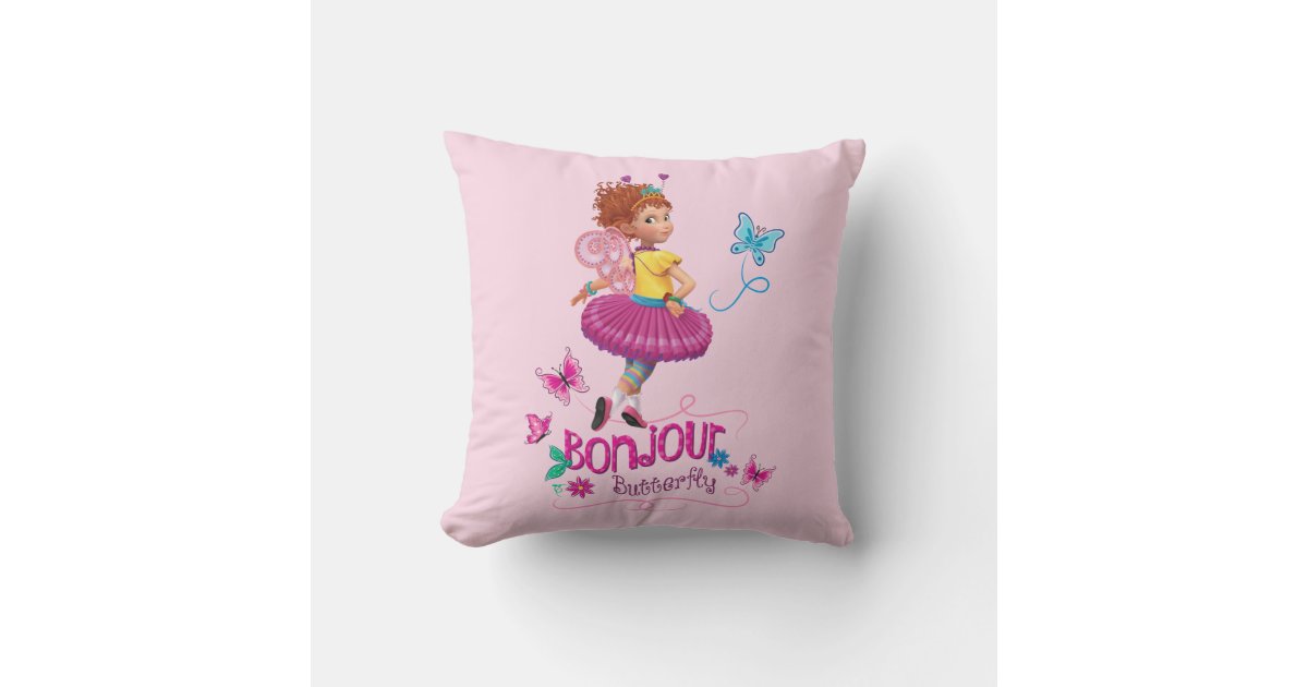 Fancy Nancy | Bonjour Butterfly Throw Pillow | Zazzle