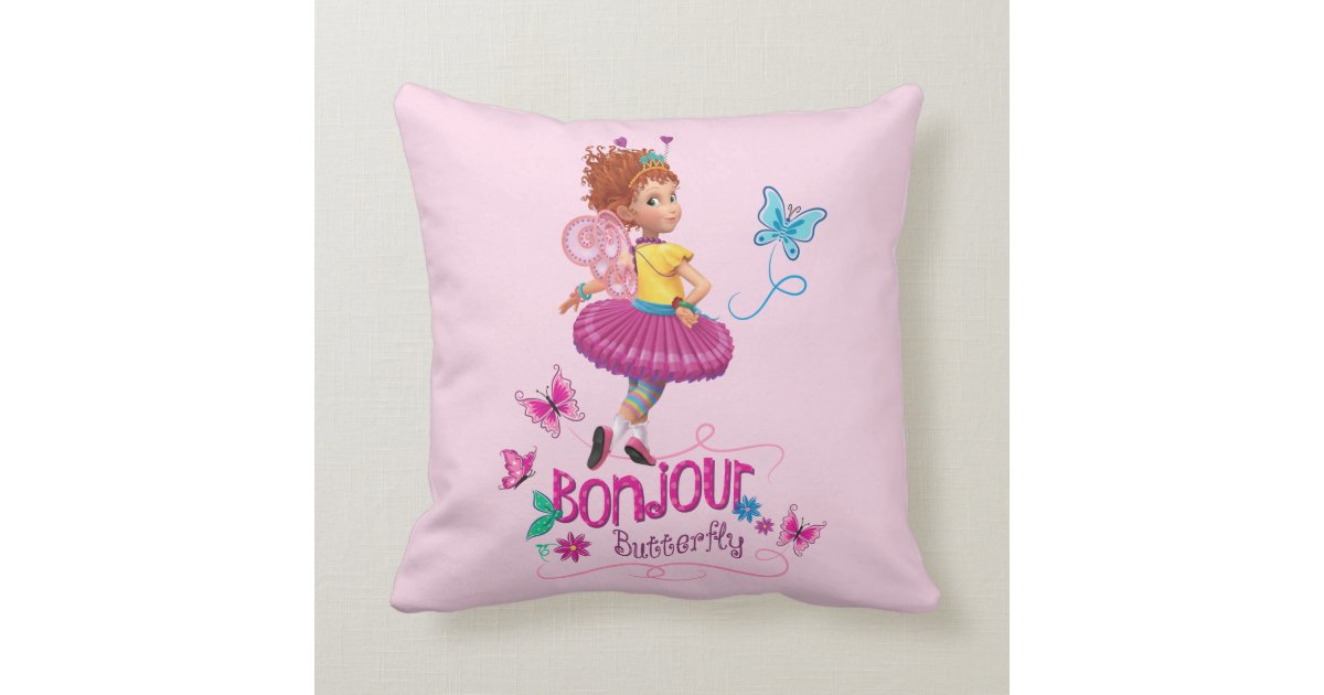 Fancy Nancy | Bonjour Butterfly Throw Pillow | Zazzle.com
