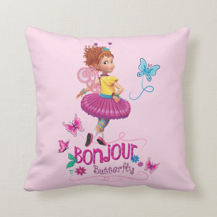 Fancy Nancy | Bonjour Butterfly Throw Pillow | Zazzle.com