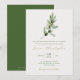 Fancy olive branch and modern calligraphy invitation | Zazzle