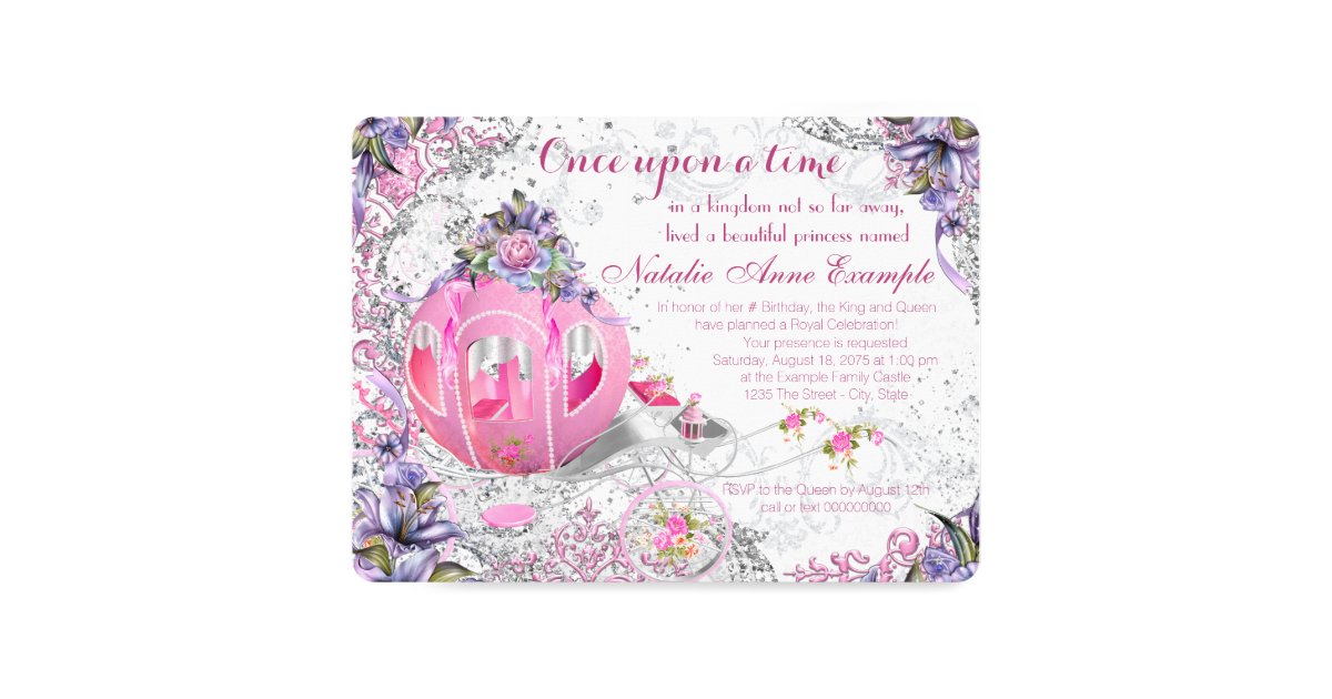 Fancy Once Upon a Time Fairy Tale Birthday Invitation | Zazzle.com